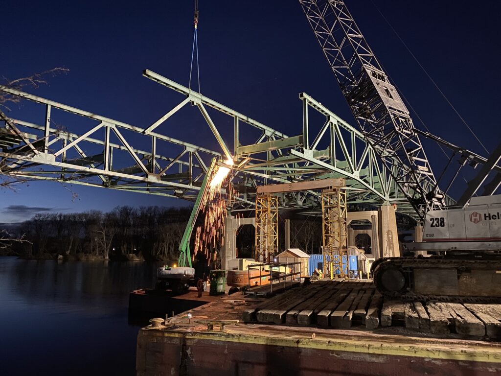 I-74 River Bridge Demolition - Helm